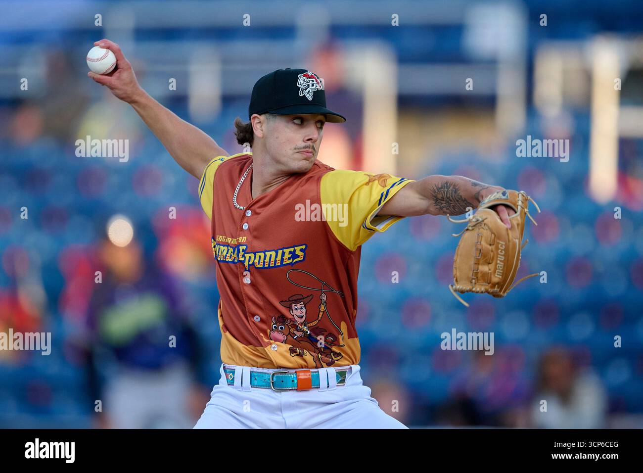 Binghamton Rumble Ponies pitcher Will Watson (17) during an MiLB ...