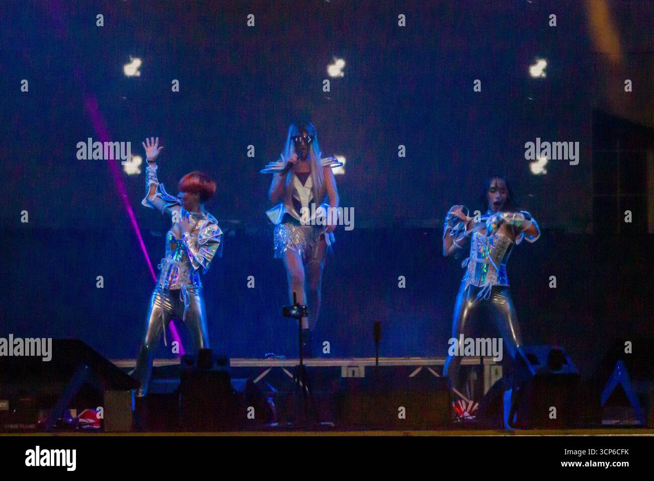 Cospicua, Malta - September 20th, 2025 Dancers In Futuristic Metallic ...