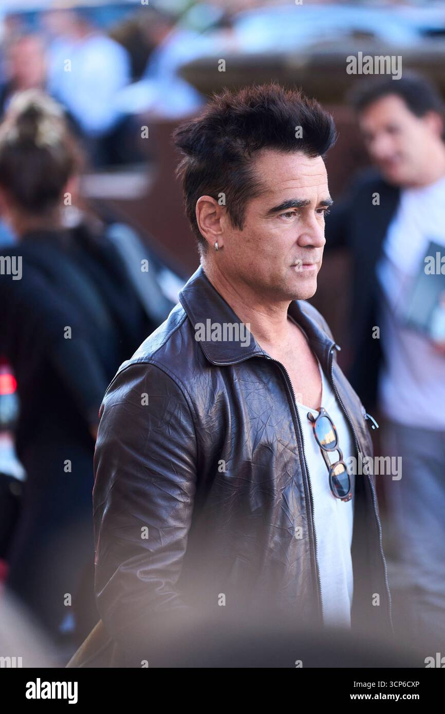 Colin Farrell arrives at Maria Cristina Hotel during 73rd San Sebastian ...