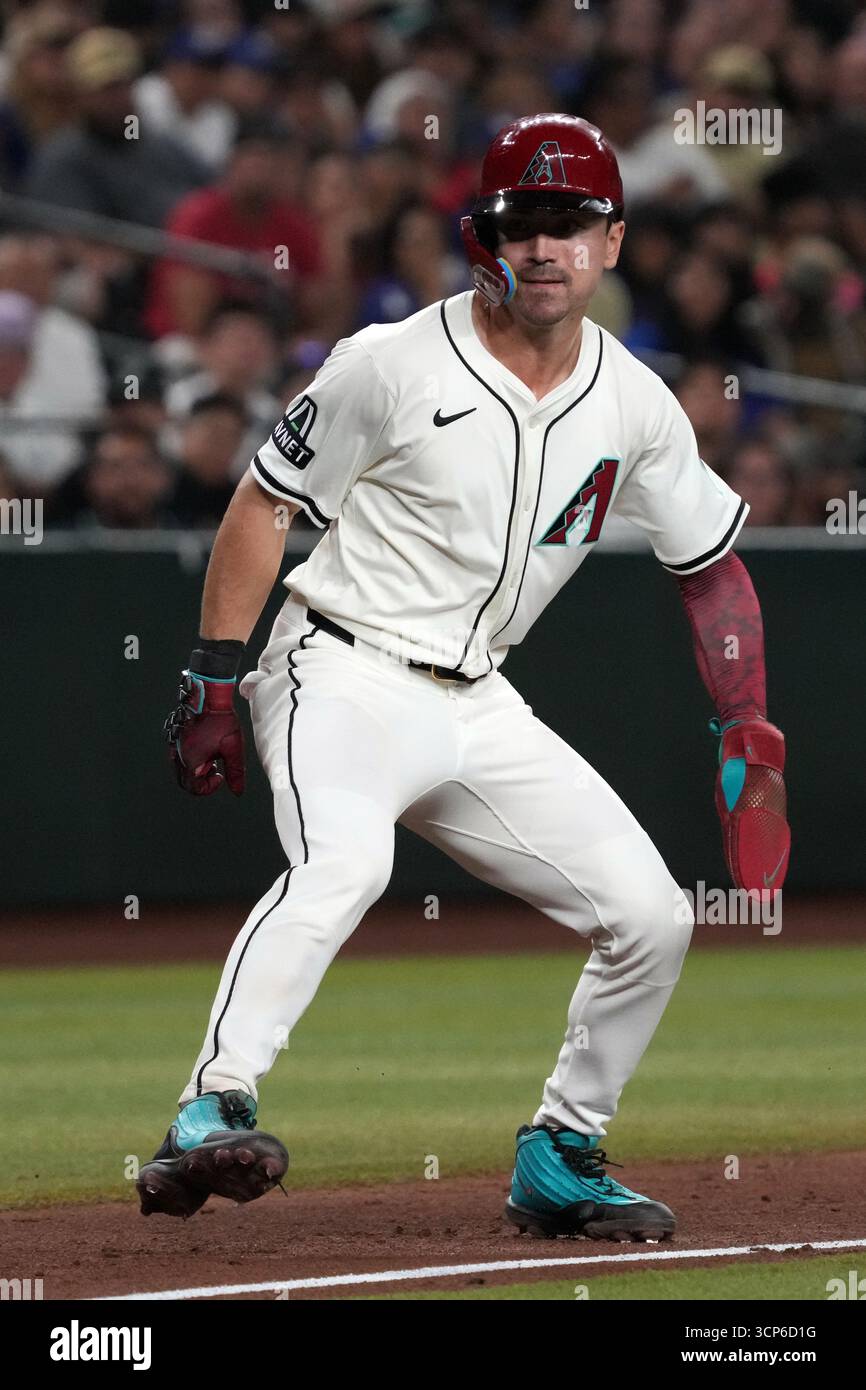 Arizona Diamondbacks outfielder Corbin Carroll (7) in the first inning ...