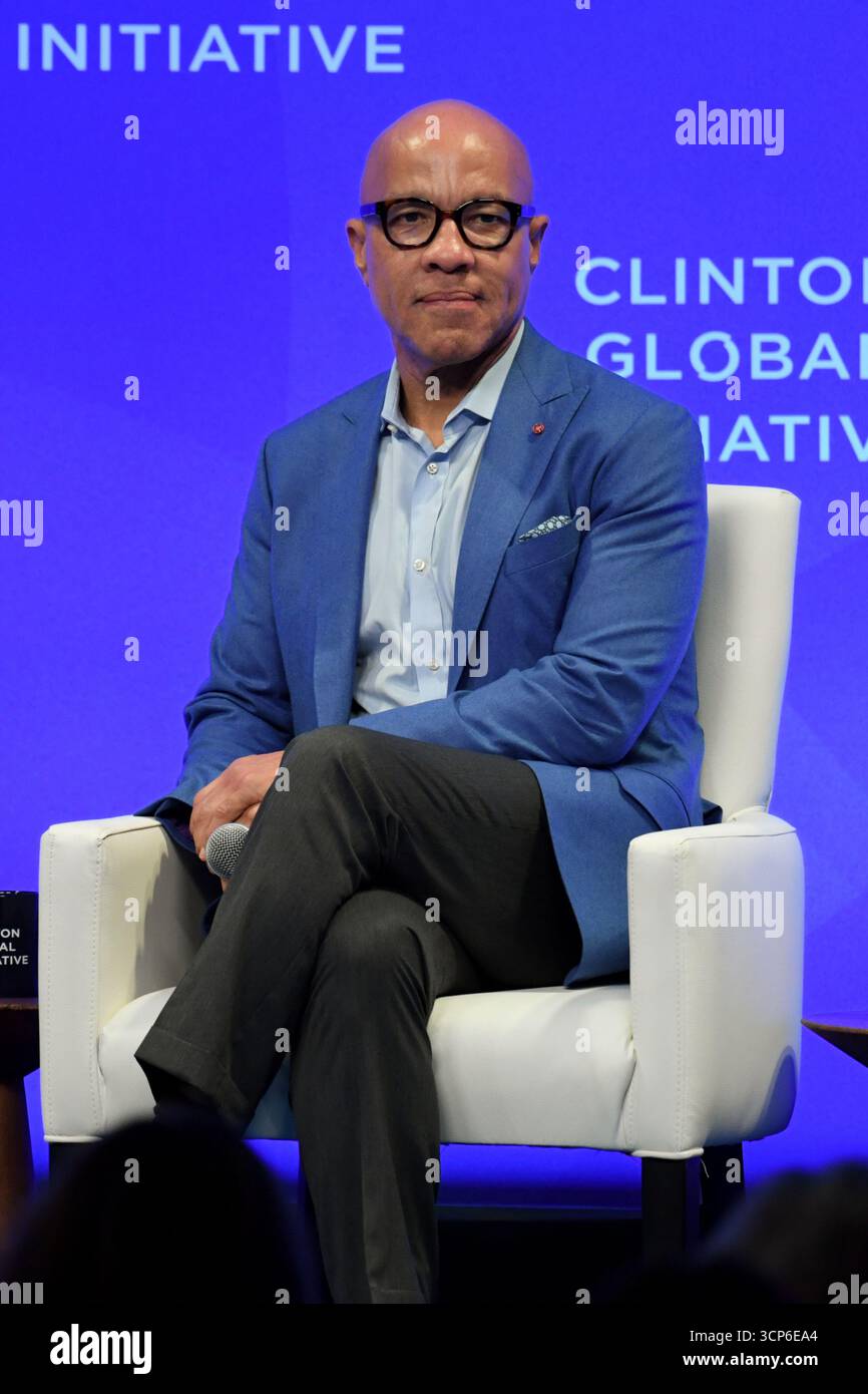 New York, USA. 24th Sep, 2025. Ford Foundation President Darren Walker ...