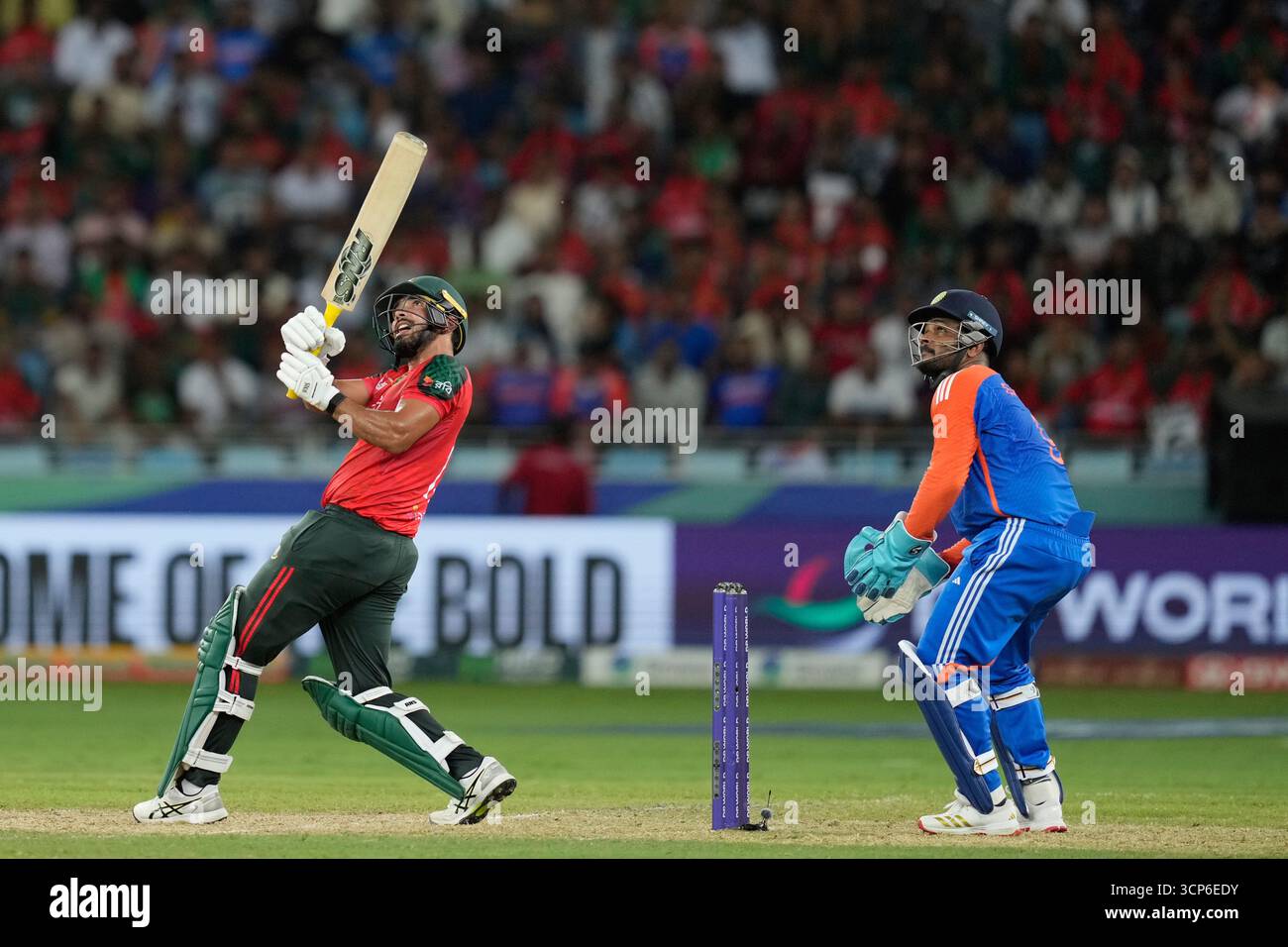 Bangladesh's Saif Hassan plays a shot during the Asia Cup cricket match ...