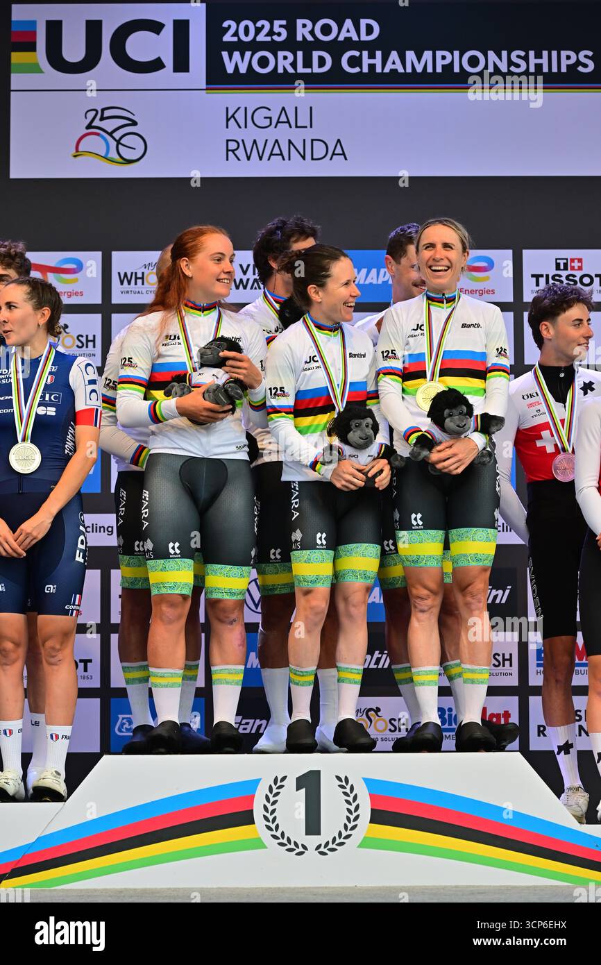 Australien Siegerehrung MATTHEWS Michael, PLAPP Lucas, VINE Jay ...