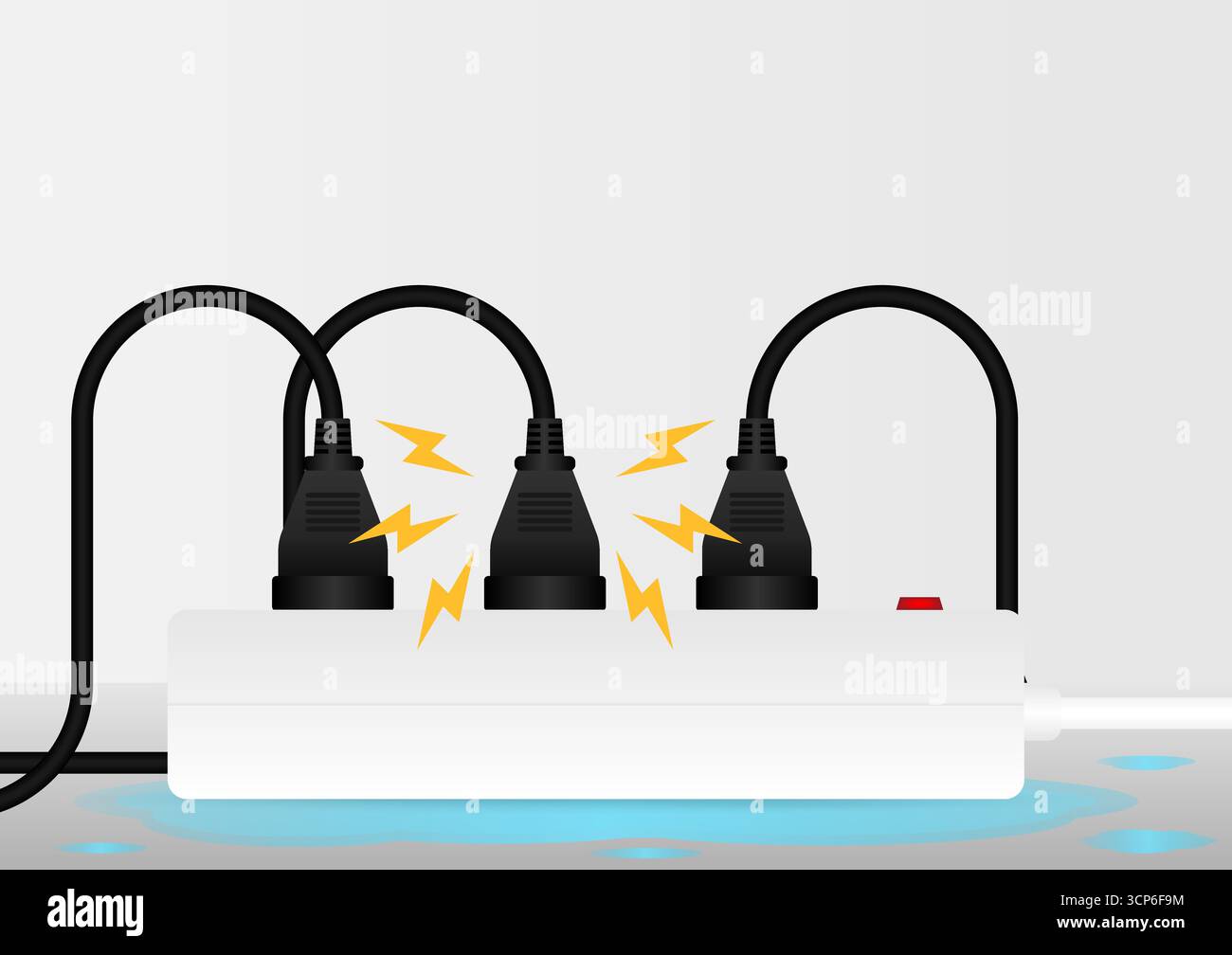 Electricity Short Circuit. Wet Electric Socket which can cause Electric ...