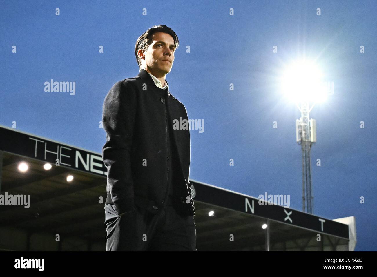 Club's head coach Tim Wolf pictured before a soccer game between Club ...