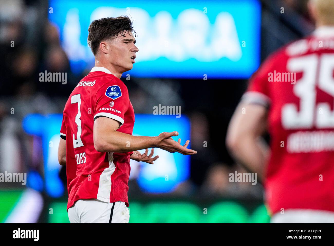 ALKMAAR, NETHERLANDS - SEPTEMBER 24: Wouter Goes of AZ Alkmaar angry ...