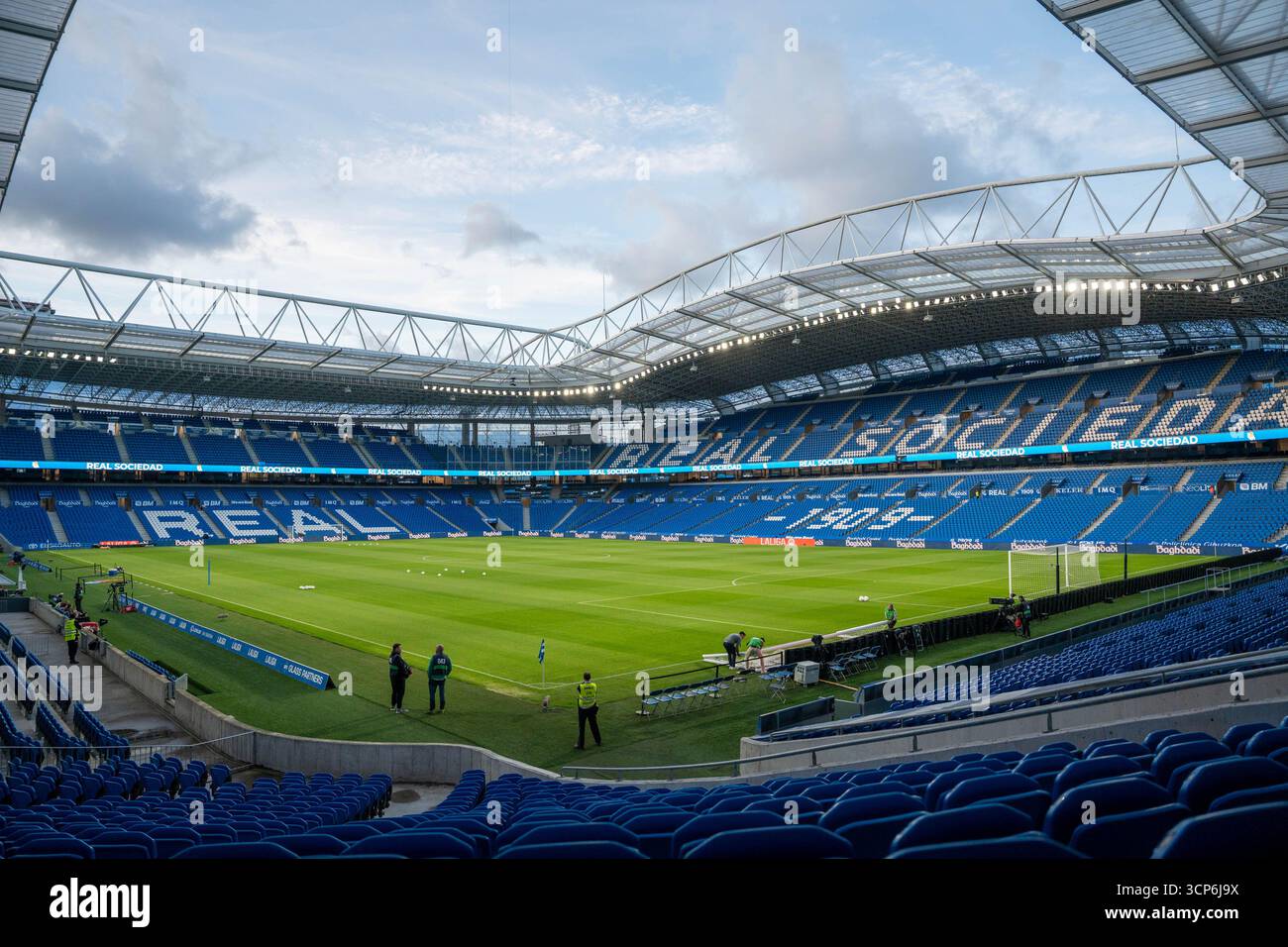 Inside general view of Anoeta before La Liga game between Real Sociedad ...