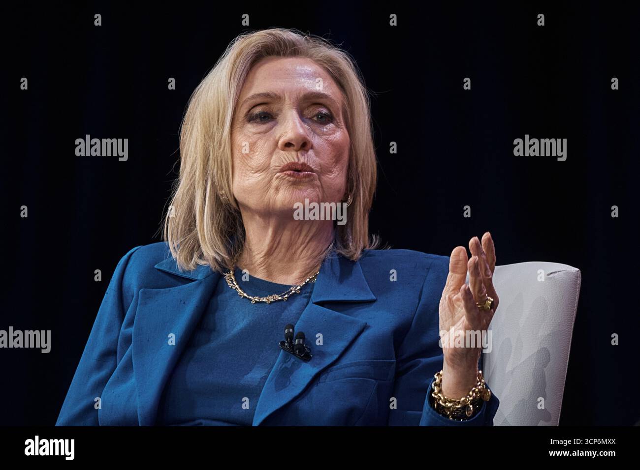 Former U.S. Secretary of State Hillary Clinton speaks during the ...