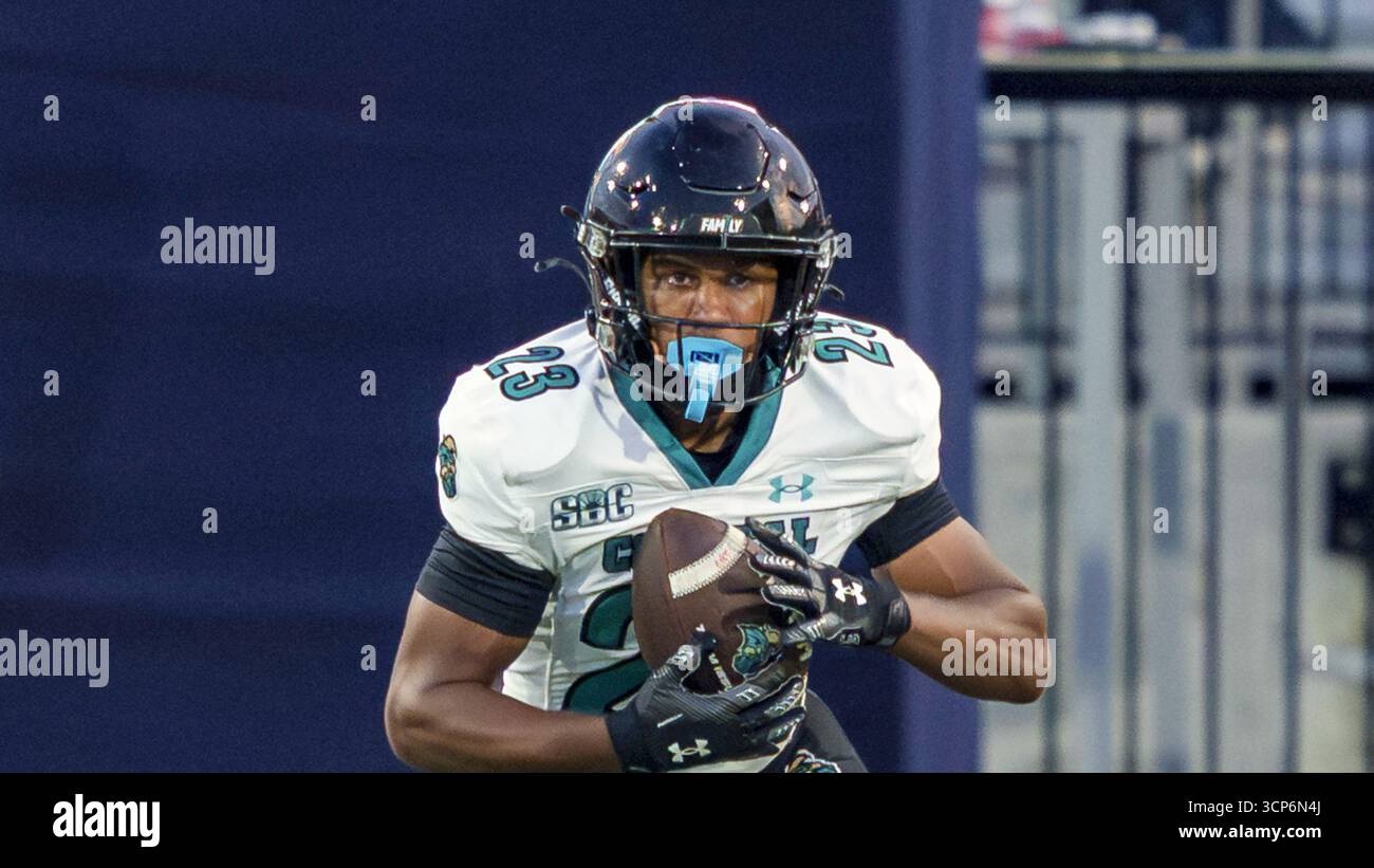 Coastal Carolina running back Dominic Knicely (23) runs during an NCAA ...
