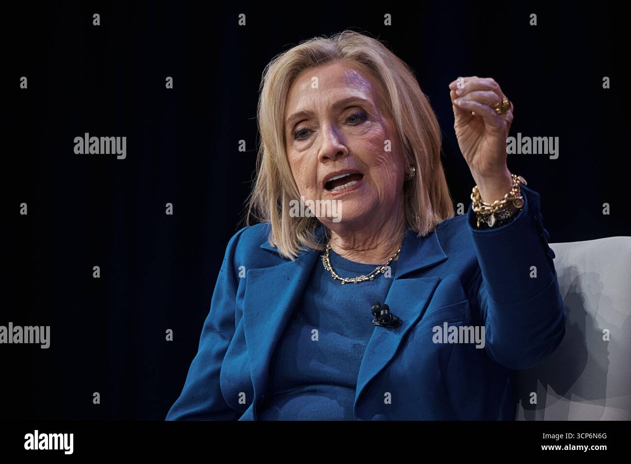 Former U.S. Secretary of State Hillary Clinton speaks during the ...