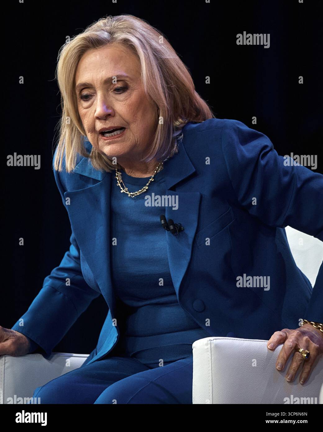 Former U.S. Secretary of State Hillary Clinton speaks during the ...