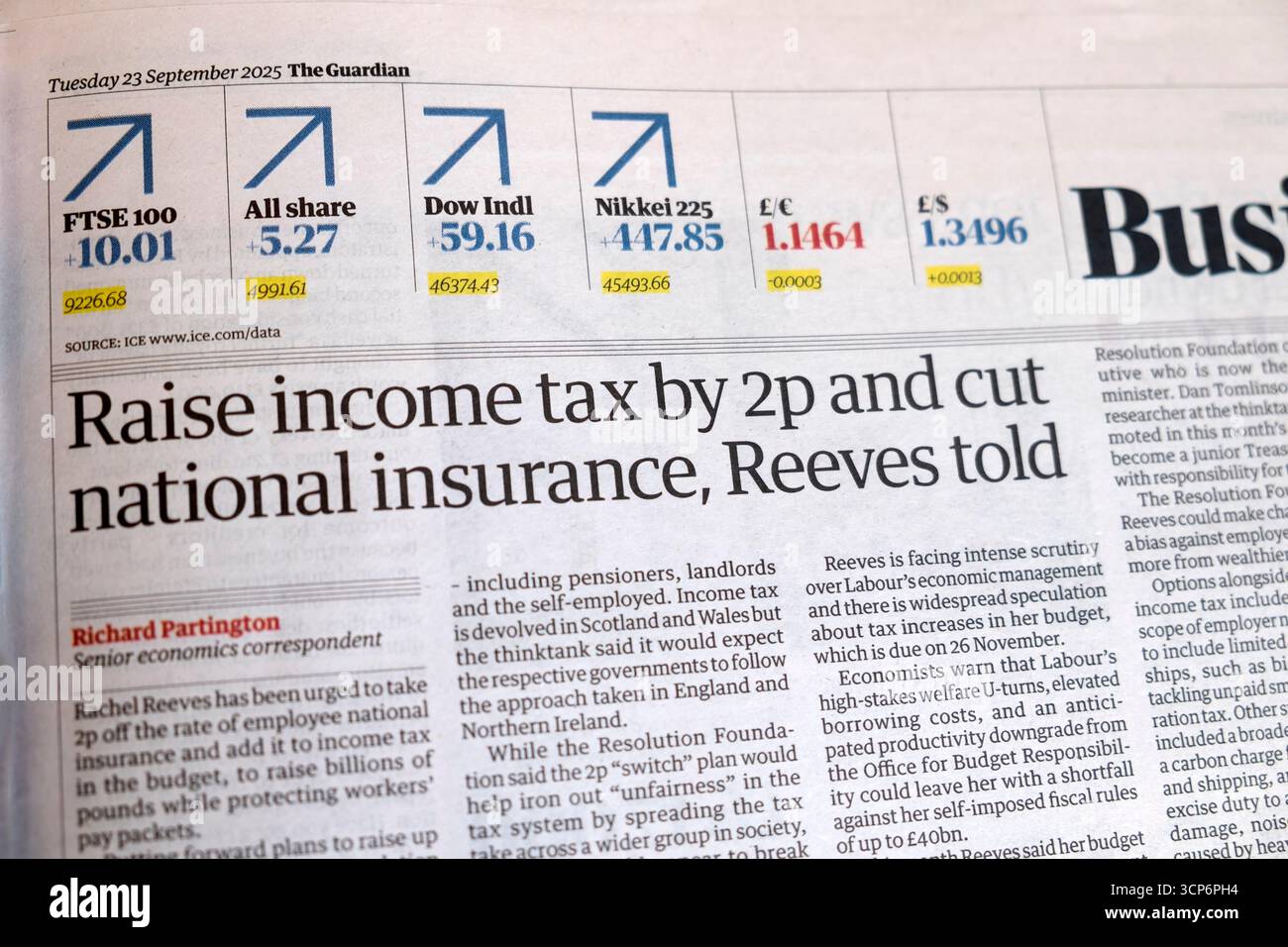 'Raise income tax by 2p and cut national insurance, (Rachel) Reeves ...