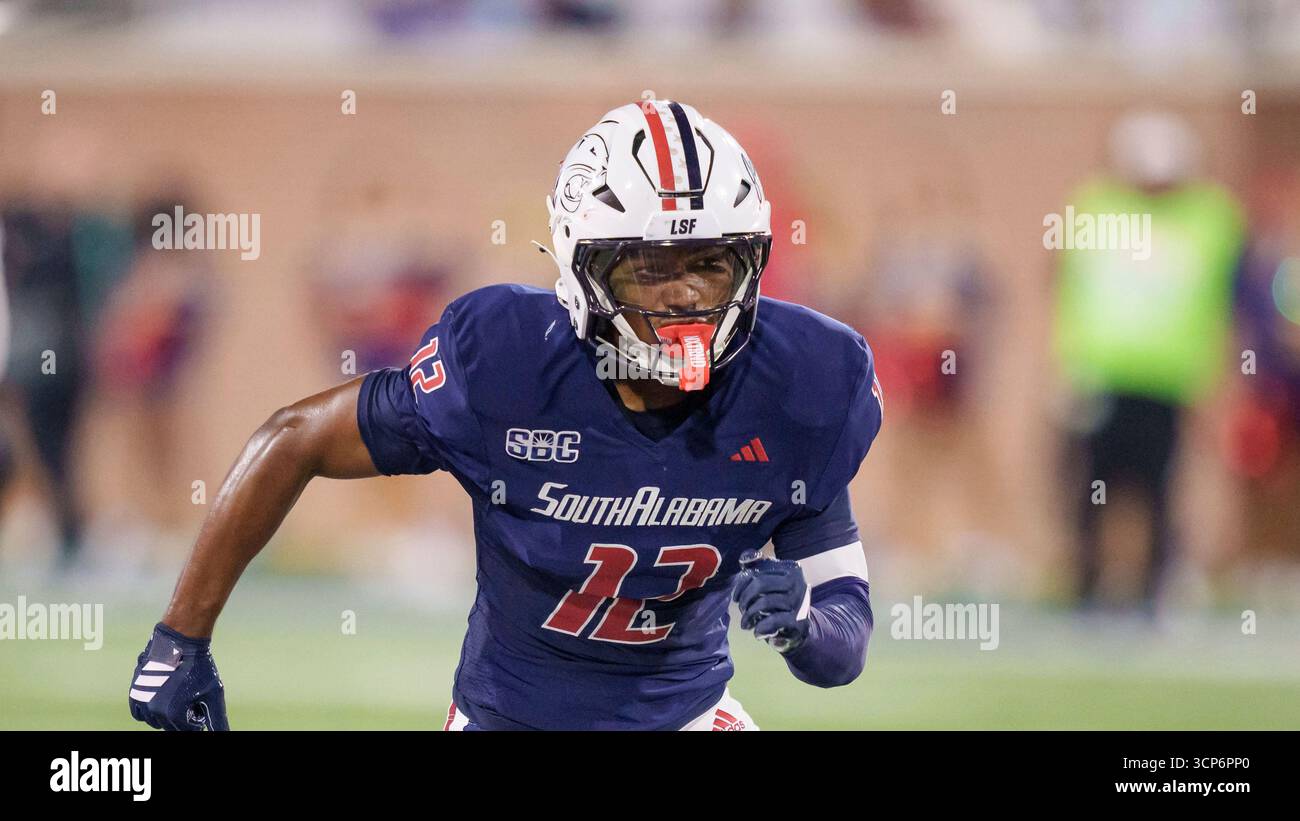 South Alabama wide receiver Brendan Jenkins (12) runs during an NCAA ...