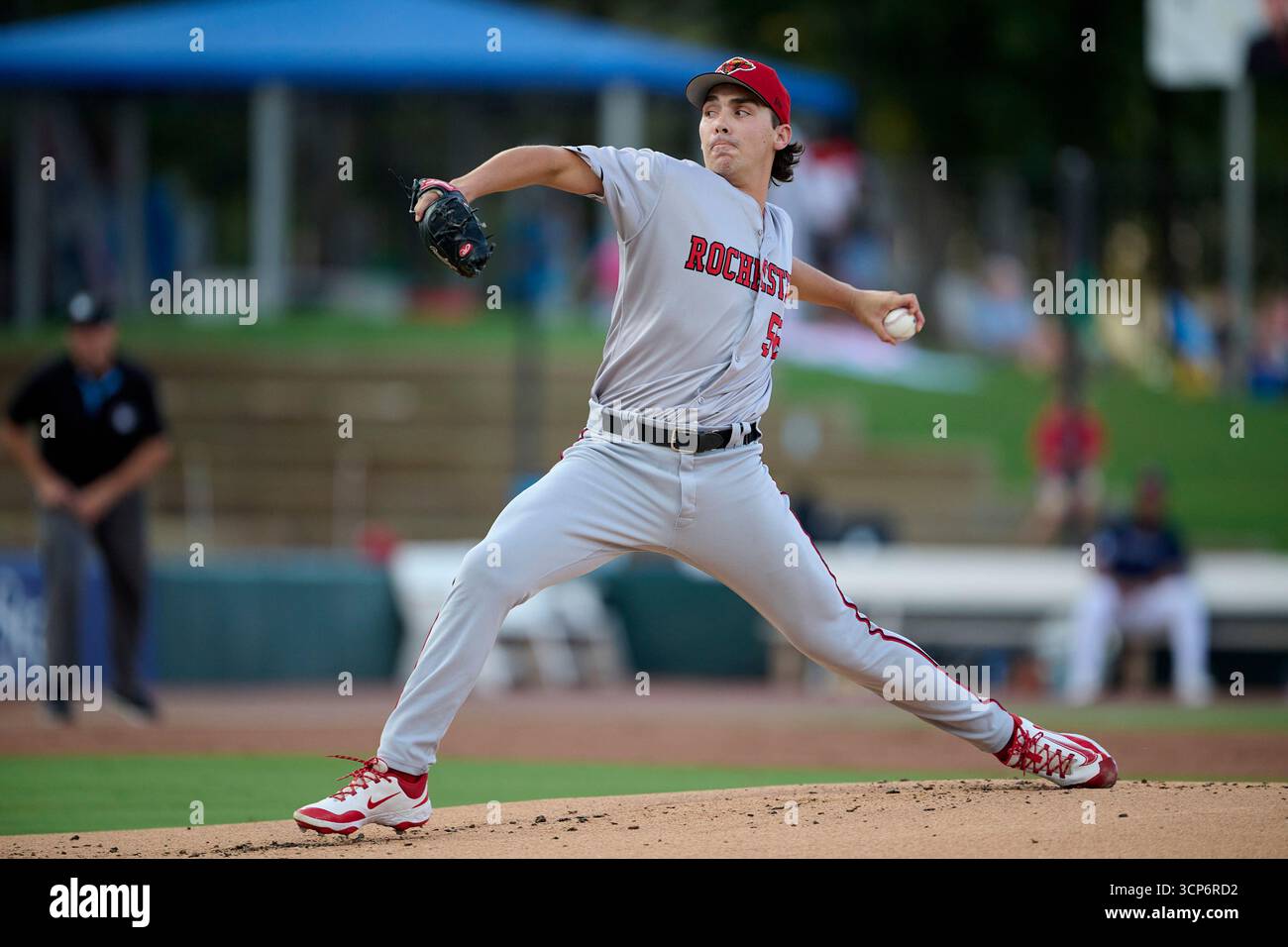 Rochester Red Wings pitcher Andrew Alvarez (56) during an MiLB ...