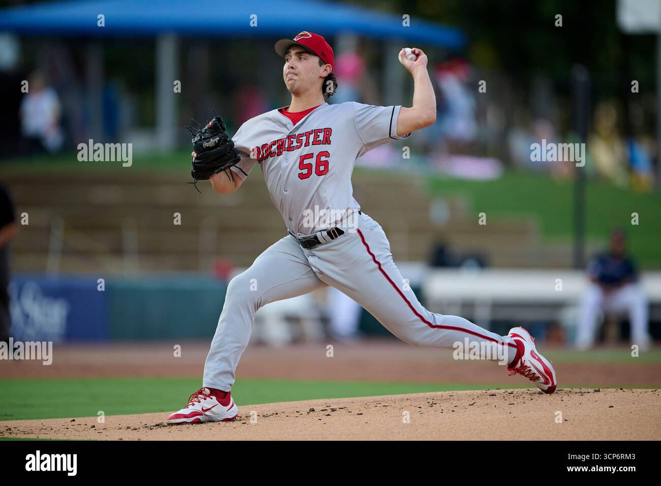 Rochester Red Wings pitcher Andrew Alvarez (56) during an MiLB ...
