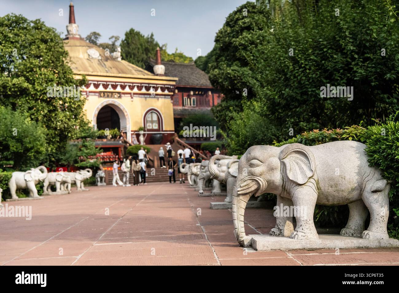 elephants in the garden, Brick hall without beams, built in 1600 ...