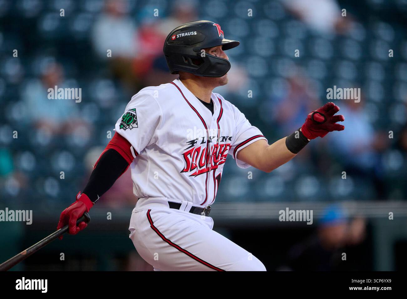 Richmond Flying Squirrels Dayson Croes (15) bats during an MiLB Eastern ...