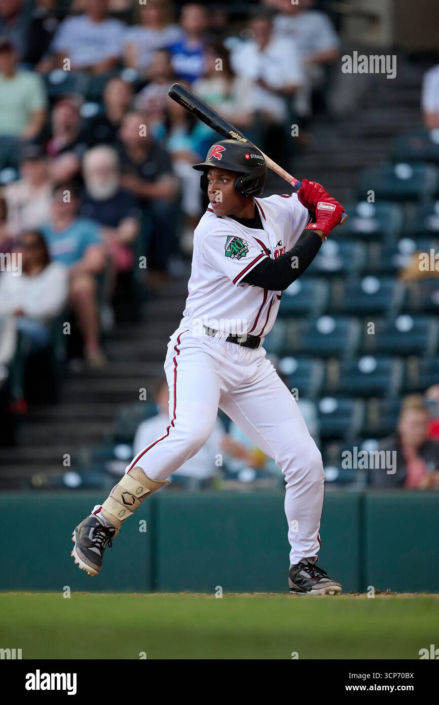Richmond Flying Squirrels Bo Davidson (23) bats during an MiLB Eastern ...