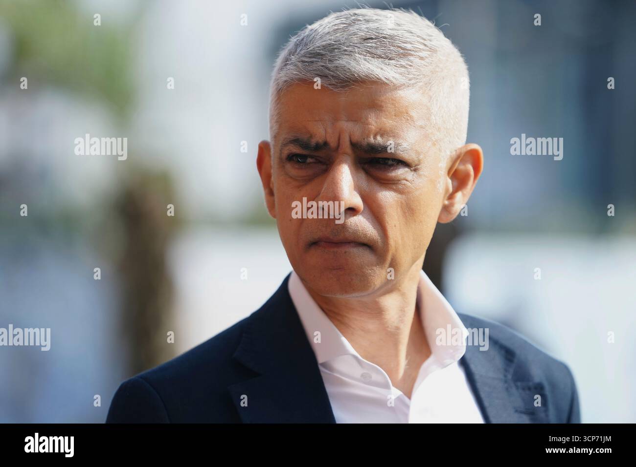 FILE - Mayor of London Sadiq Khan attends a tech event at the John ...