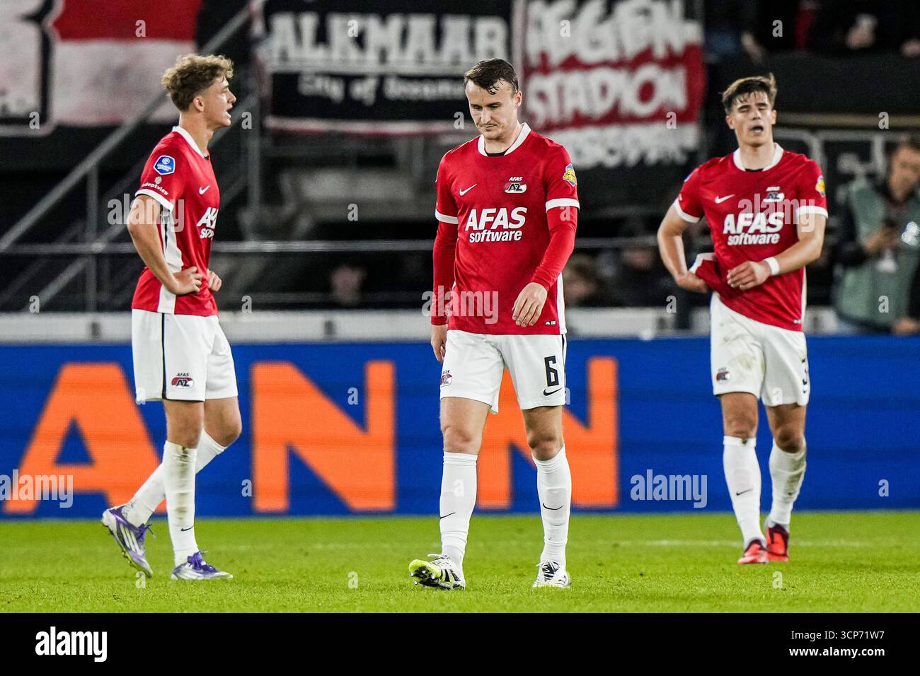 ALKMAAR - Peer Koopmeiners of AZ Alkmaar is disappointed with the 1-1 ...