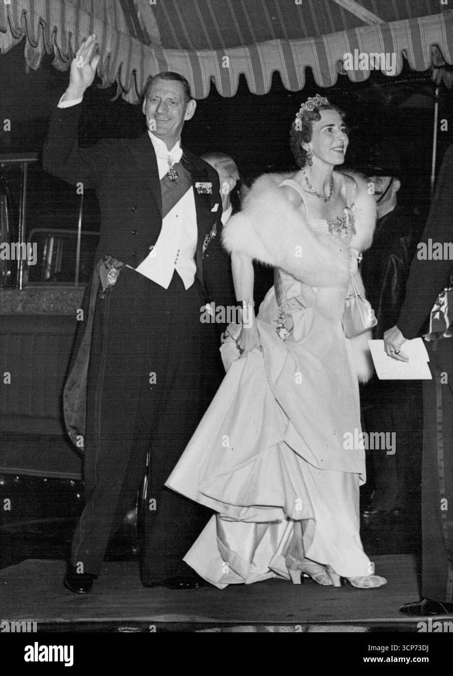 Danish Monarch a Garter Knight.Entertains Britain's King and Queen at ...