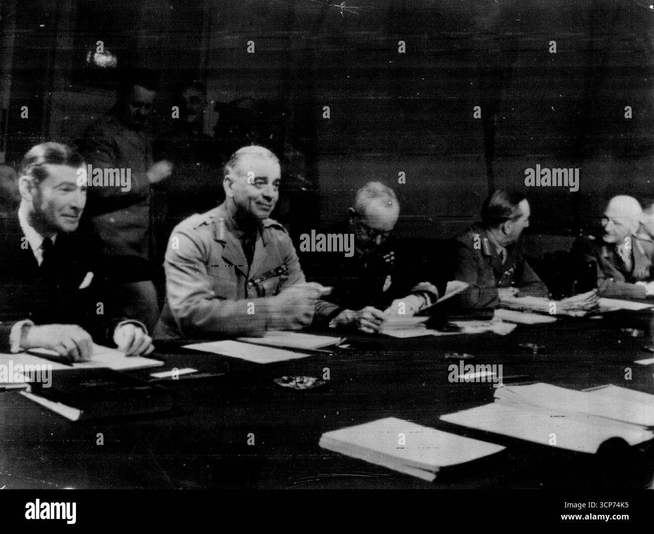 Allied Service Chiefs Meet After Teheran Conference -- Second form left ...