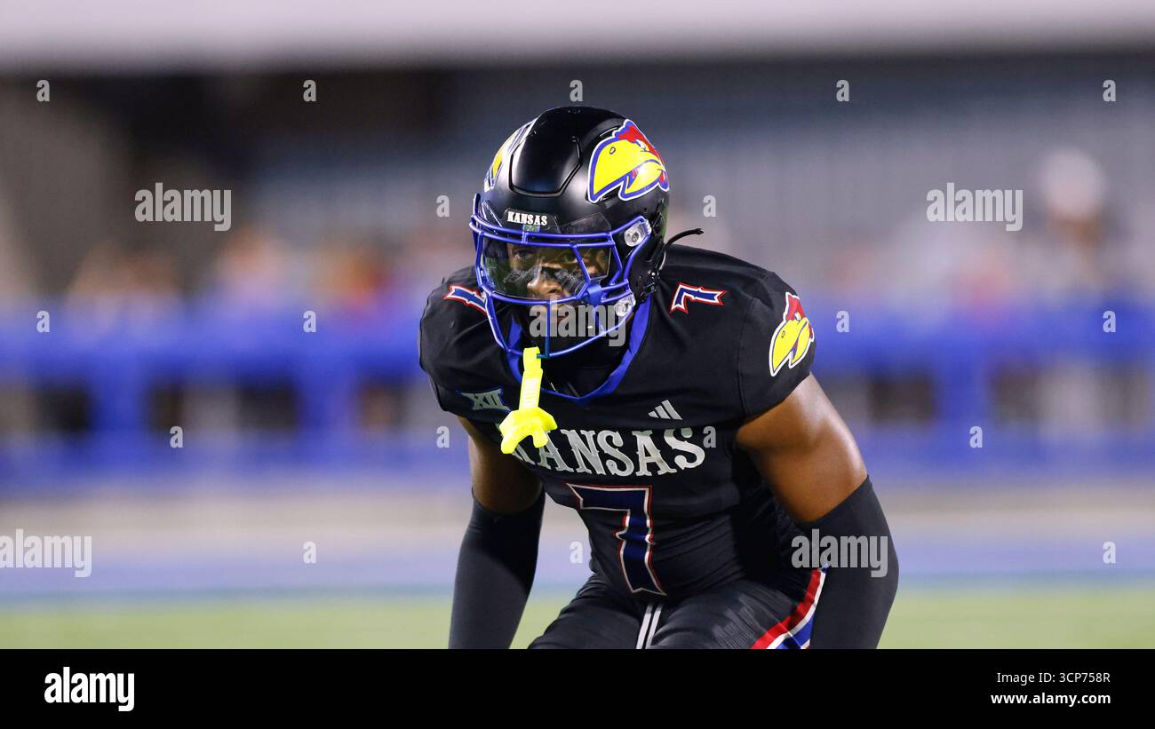 Kansas defensive back DJ Graham II (7) during an NCAA collage football ...