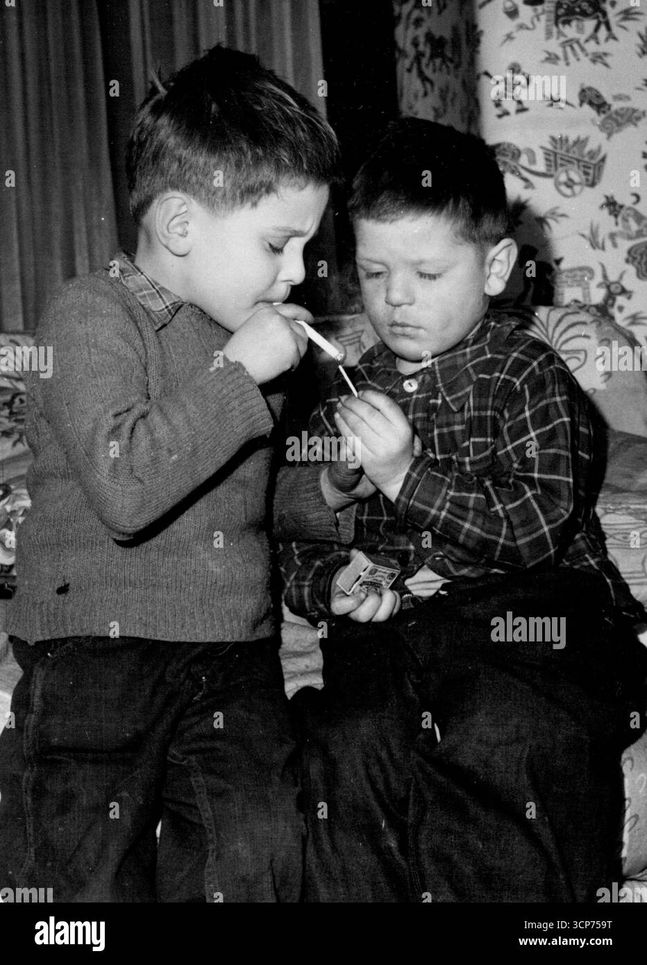 Rupert, the boy with the matches is four years old. His brother Russell ...