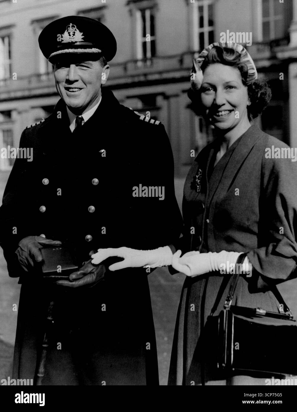 Royal Yacitt Man At Investiture -- Captain James Dalglish and his wife ...