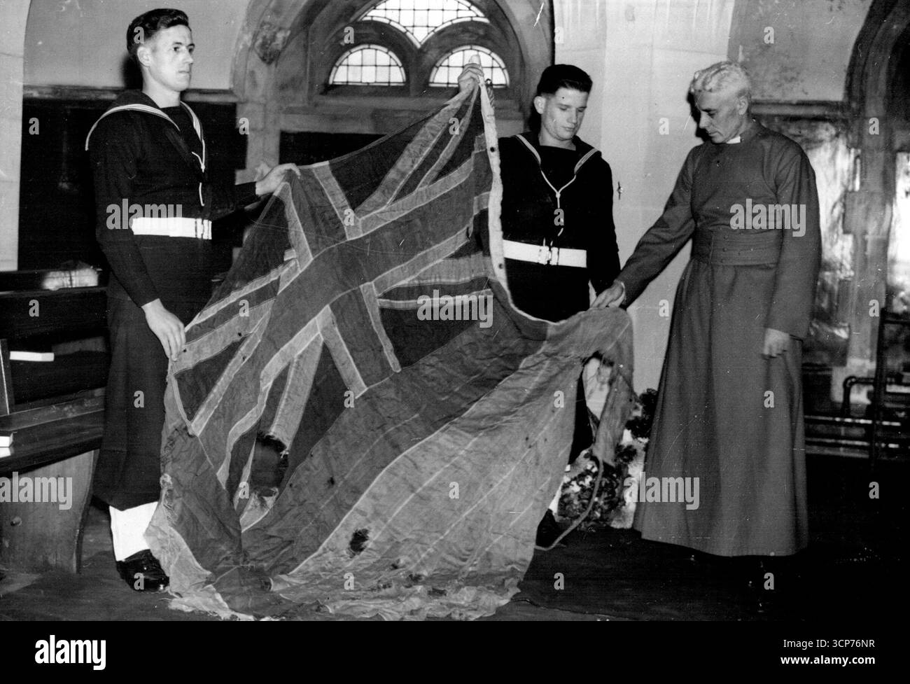 'Amethyst's' Ensign Comes To Rest -- The Chaplain of the Fleet, the ...