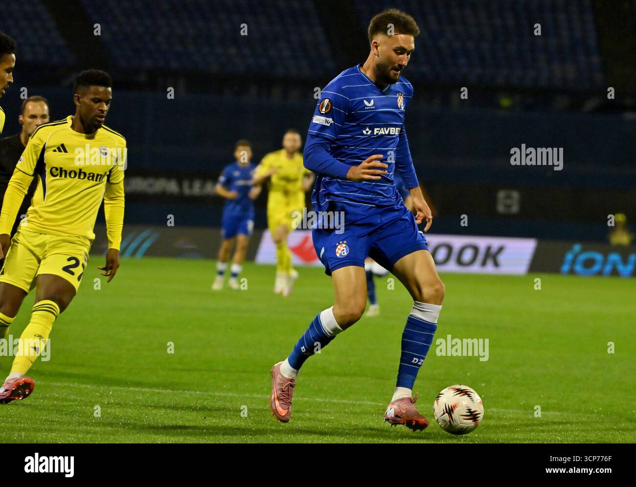 Zagreb, Croatia, September 24th 2025, Dion Beljo of Dinamo (R) in ...