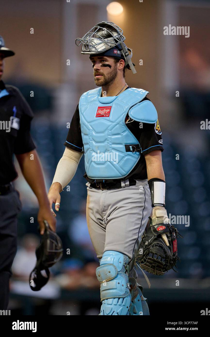 Akron RubberDucks catcher Jacob Cozart (17) during an MiLB Eastern ...