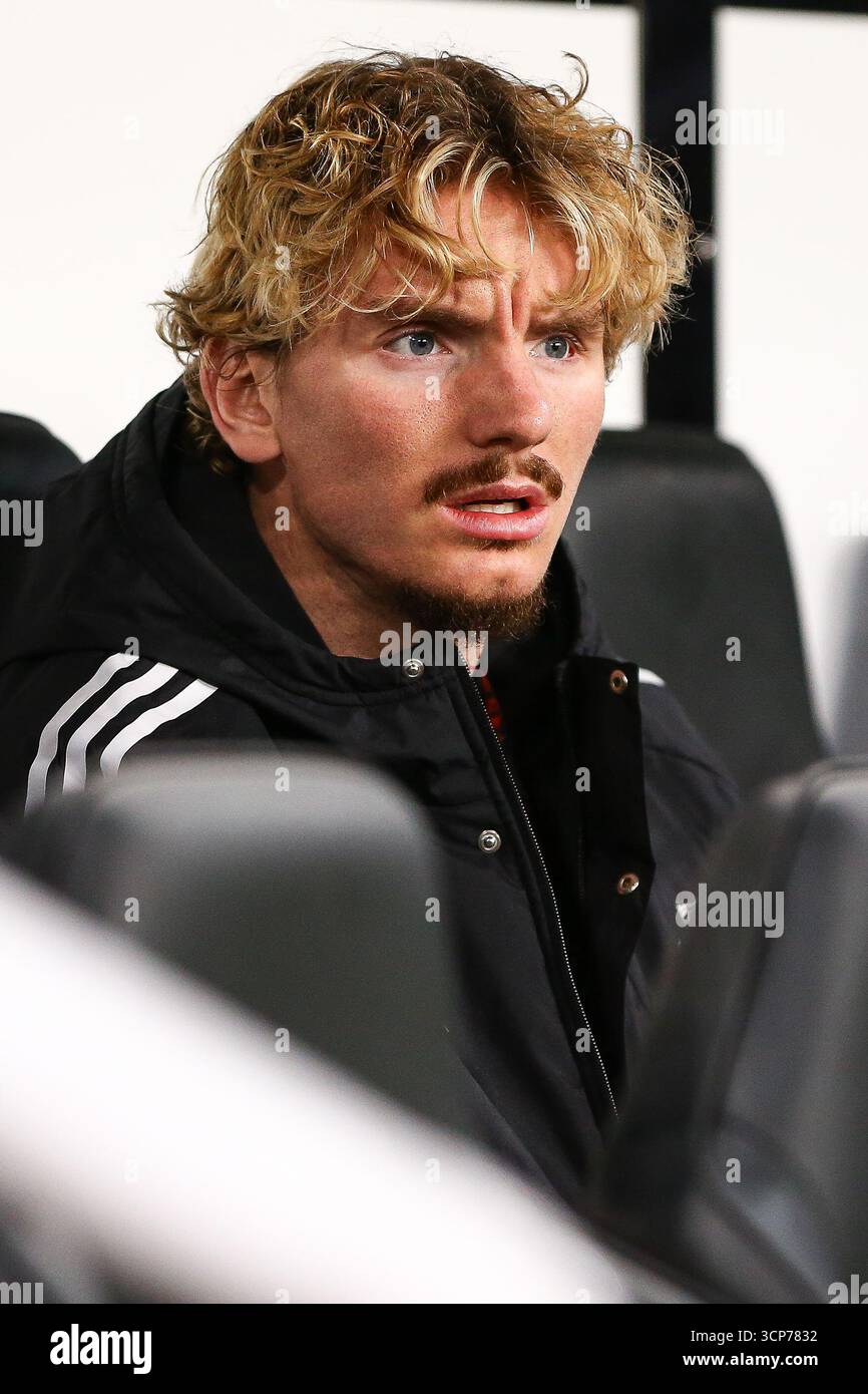Nick Woltemade of Newcastle United prior to the Carabao Cup Third Round ...