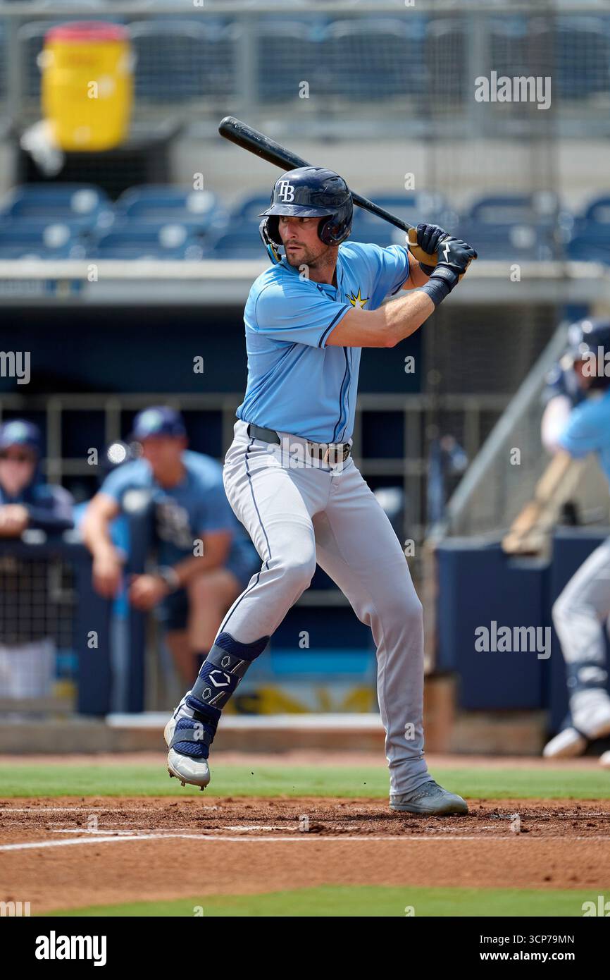 Tampa Bay Rays Kameron Misner (92) bats during an MiLB Bridge League ...