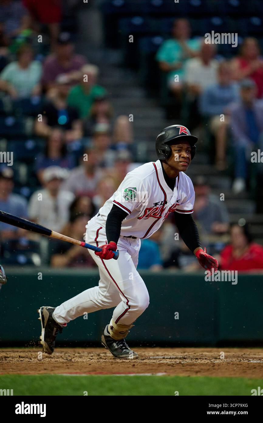 Richmond Flying Squirrels Bo Davidson (23) bats during an MiLB Eastern ...