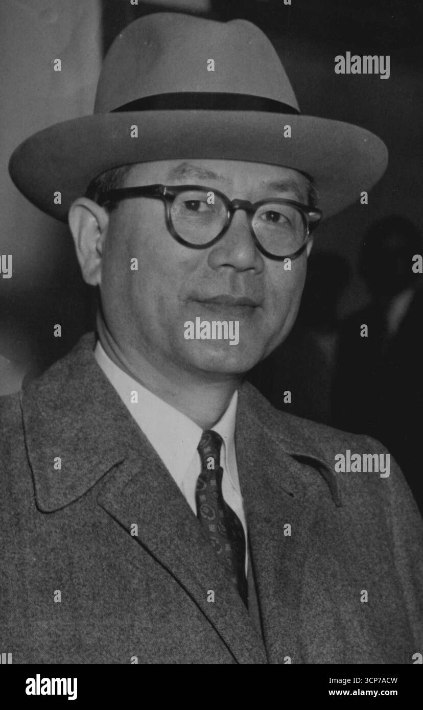 Dr. John Chang Korean Ambassador to U.S.A. April 24, 1950. (Photo by ...