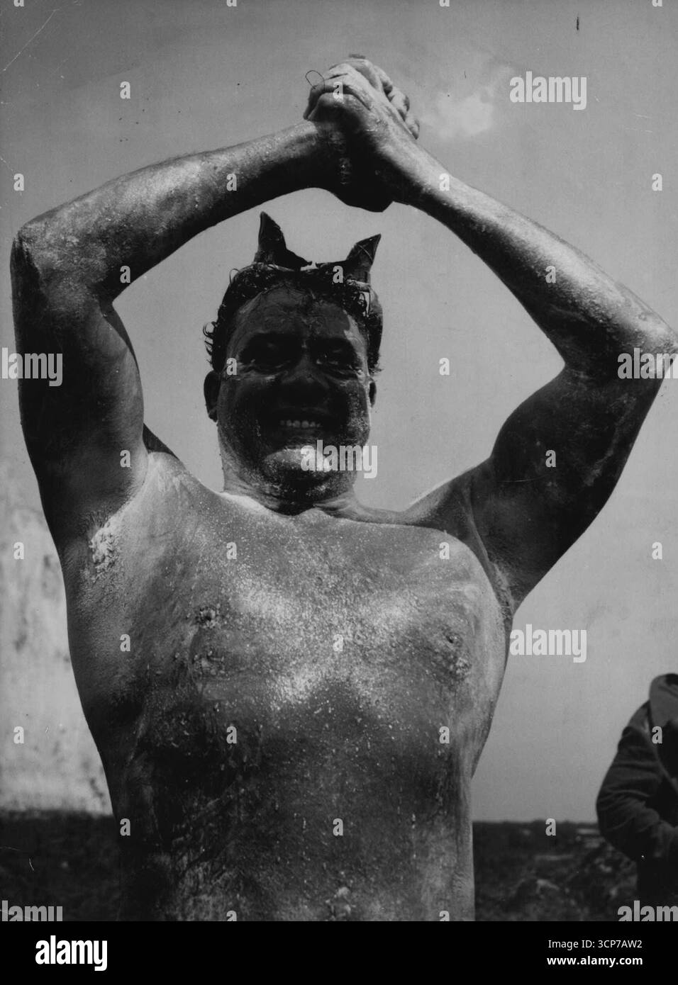 The Channel Champion. - Hassan Abd El Rehim strikes a boxer's pose ...