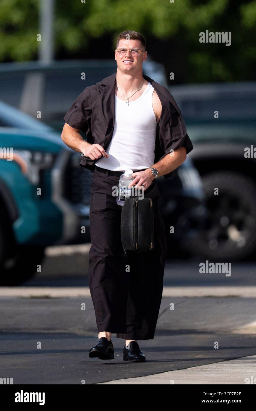 Philadelphia Eagles safety Reed Blankenship arrived at the stadium ...