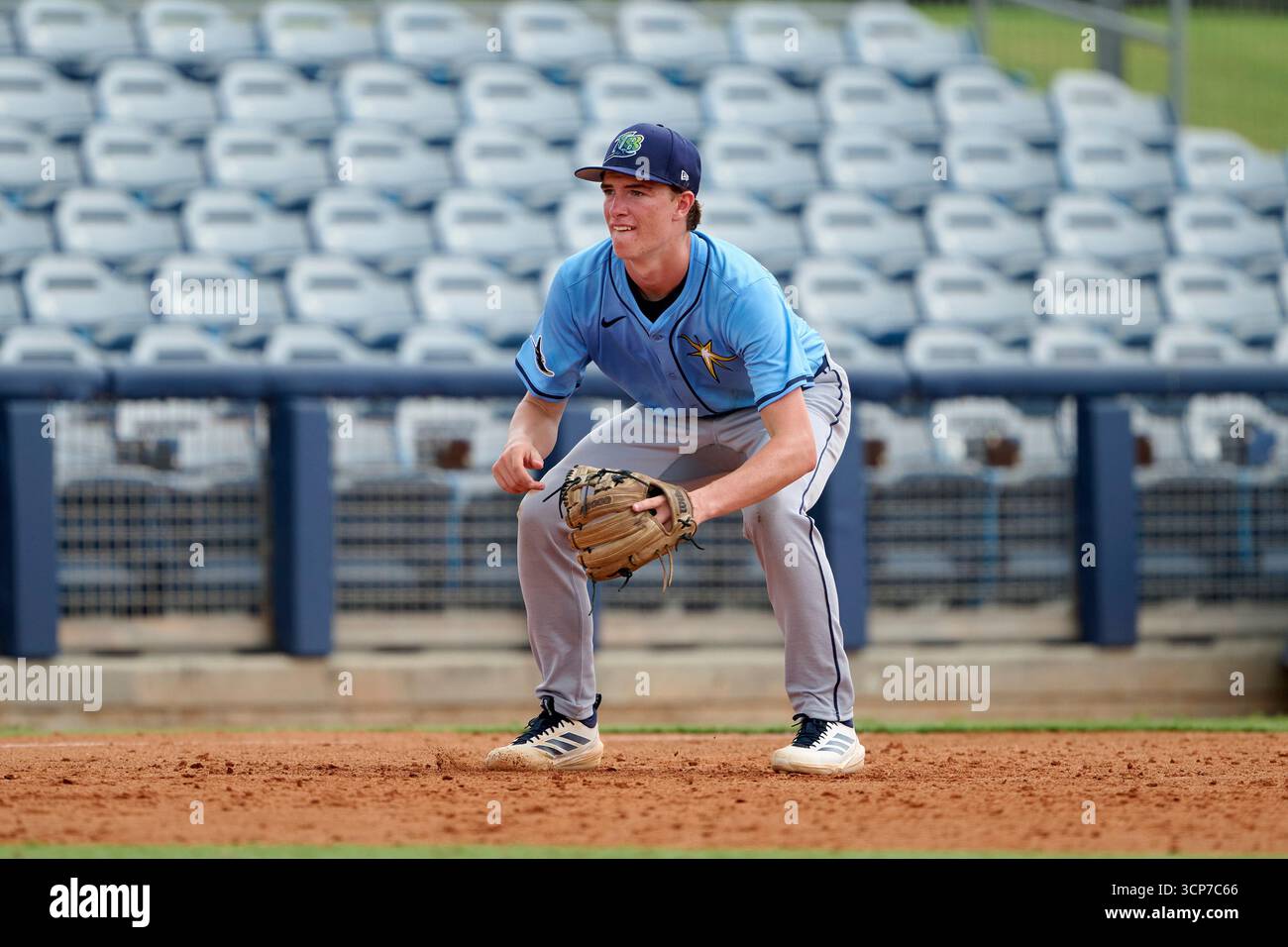 Tampa Bay Rays third baseman Cooper Flemming (11) during an MiLB Bridge ...