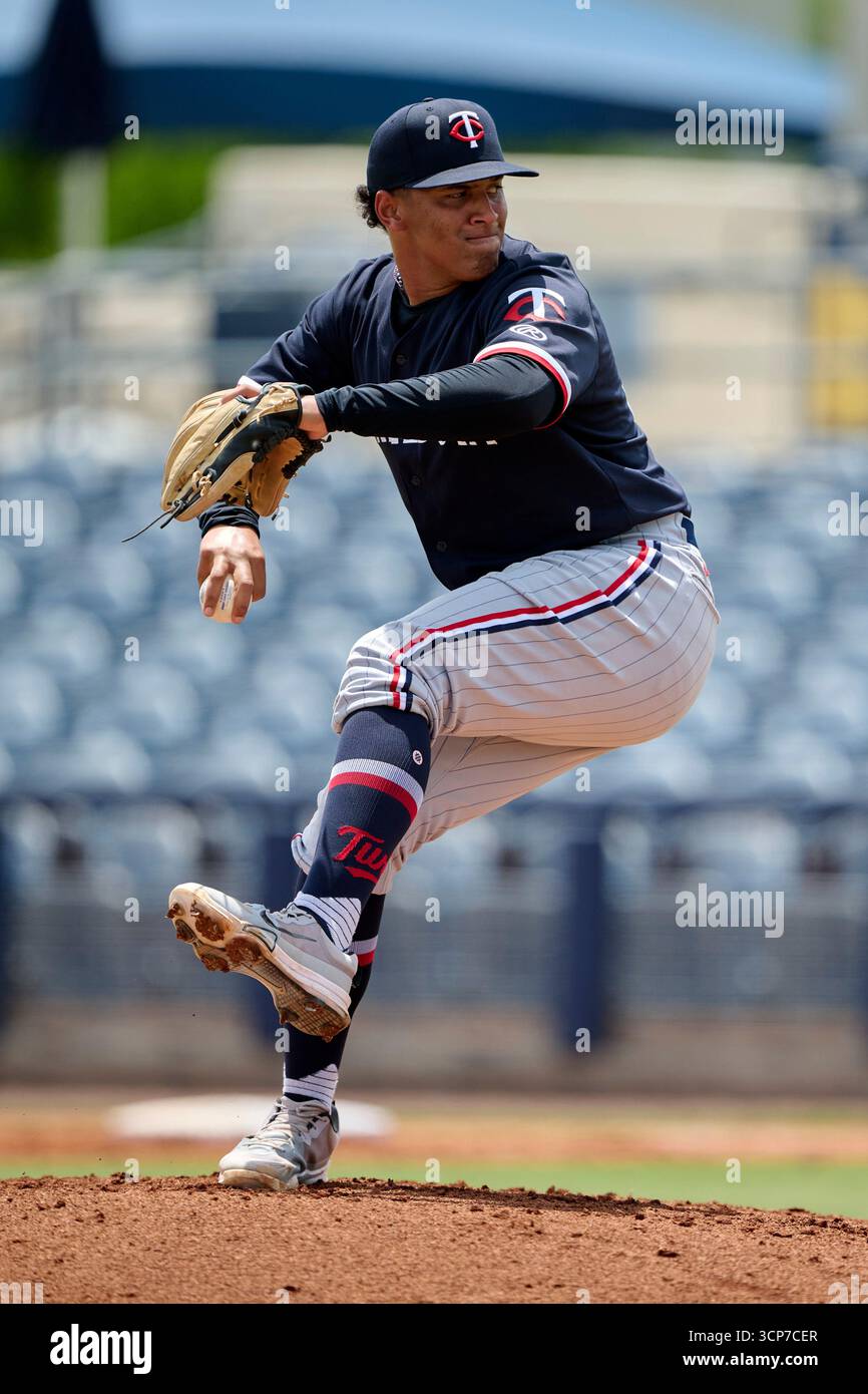 Minnesota Twins pitcher Leonardo Rondon (56) during an MiLB Bridge ...