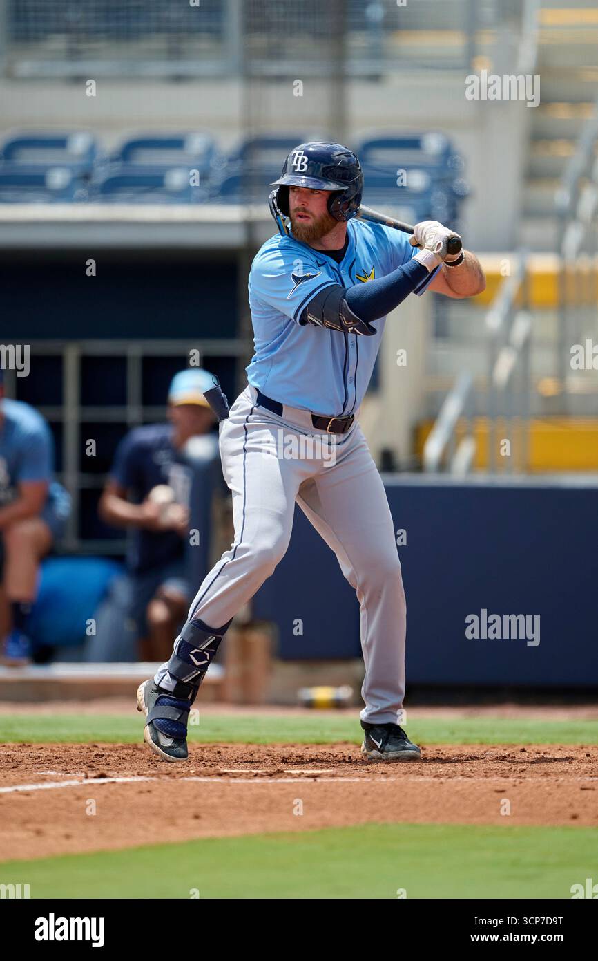 Tampa Bay Rays Tom Poole (73) bats during an MiLB Bridge League ...