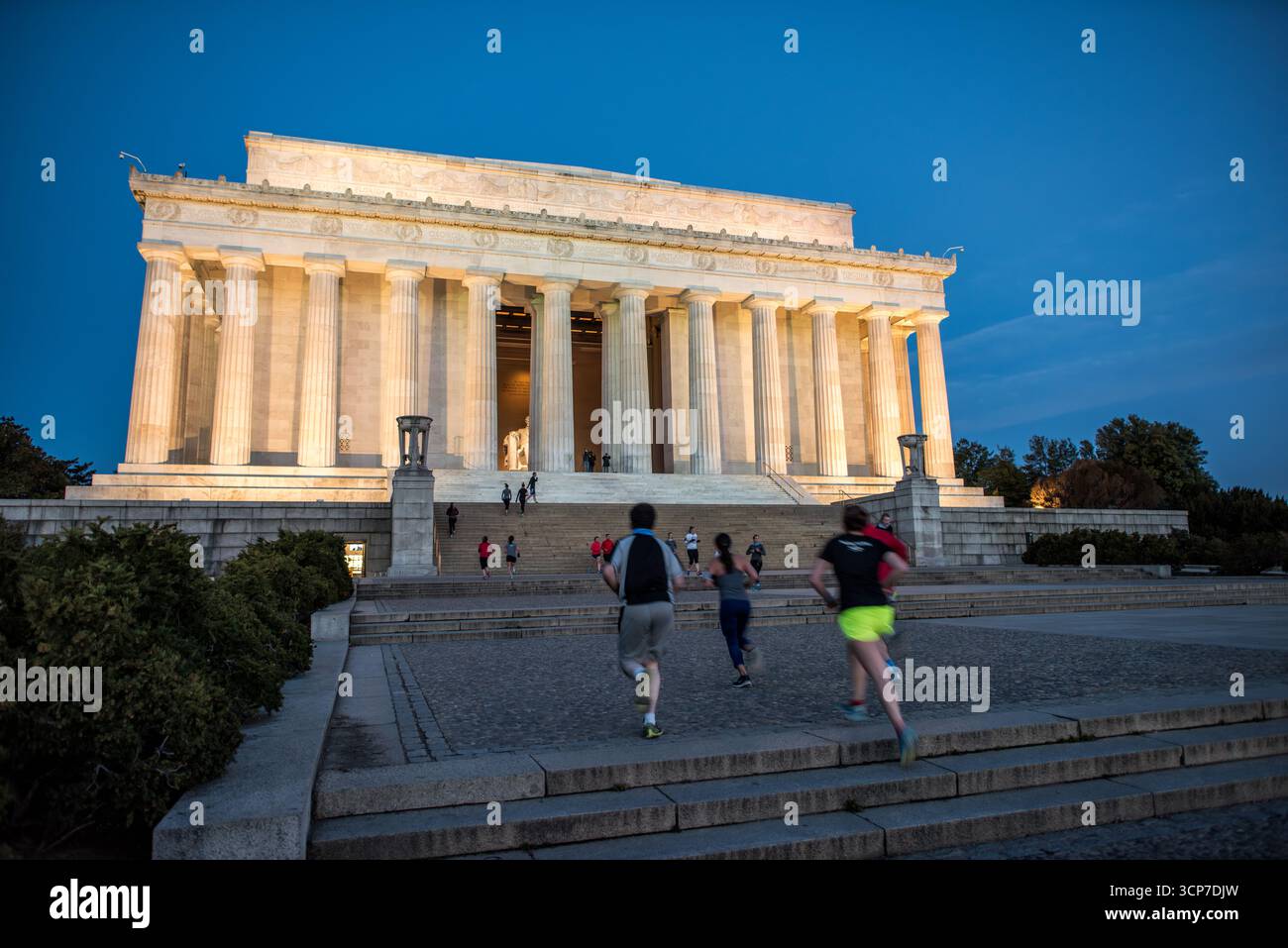 Lincoln memorial steps exercise hi-res stock photography and images - Alamy