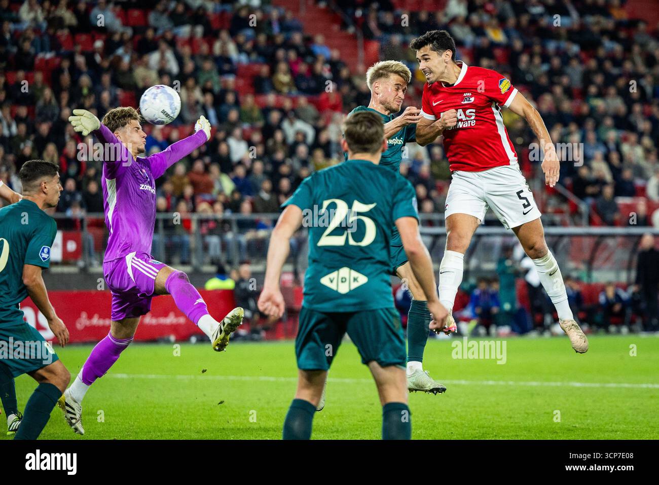 ALKMAAR , 24-09-2025 , AFAS Stadium , season 2025 / 2026 , Dutch ...