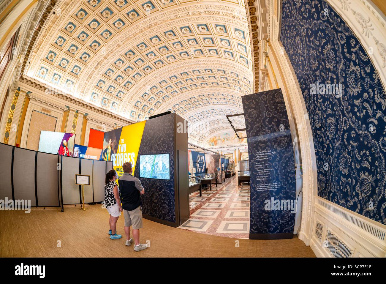 Jefferson Building Library Of Congress Two Georges Exhibit Washington ...