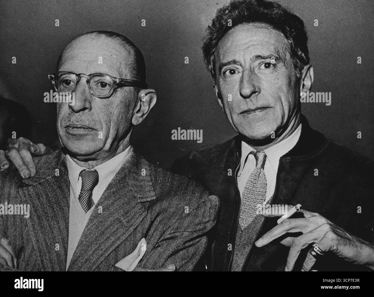 Igor Stravinsky and Jean CocteauStravinsky (left) the composer and ...