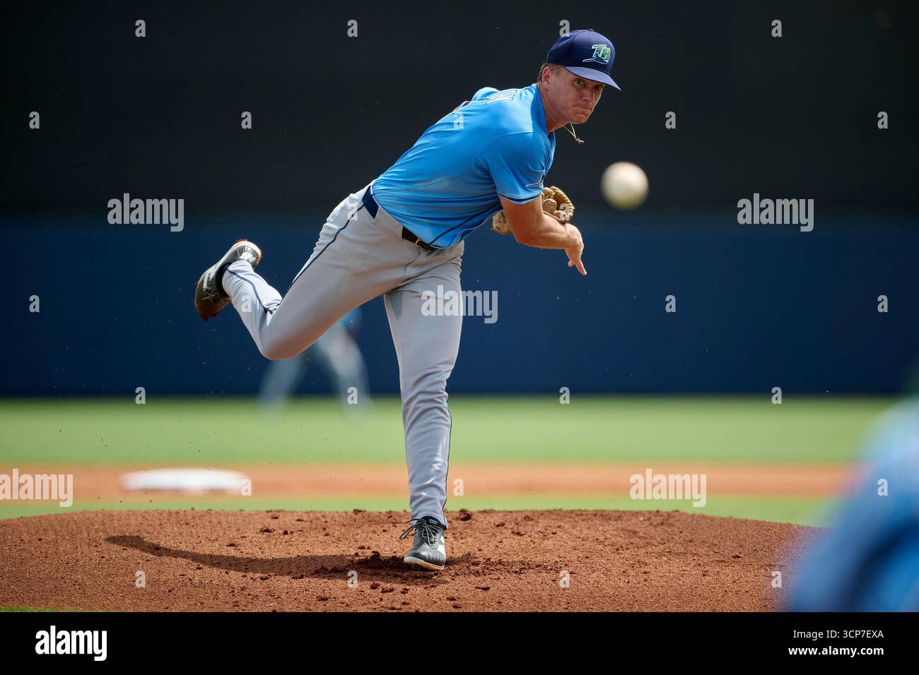 Tampa Bay Rays pitcher Ethan Storm (3) during an MiLB Bridge League ...