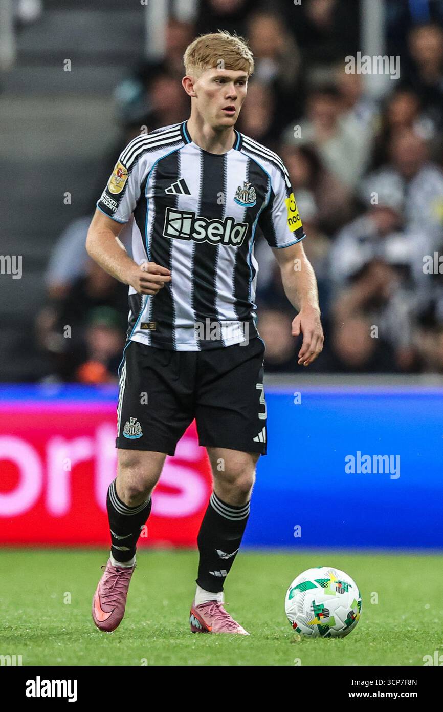 Lewis Hall of Newcastle Untied during the Carabao Cup Round 3 match ...