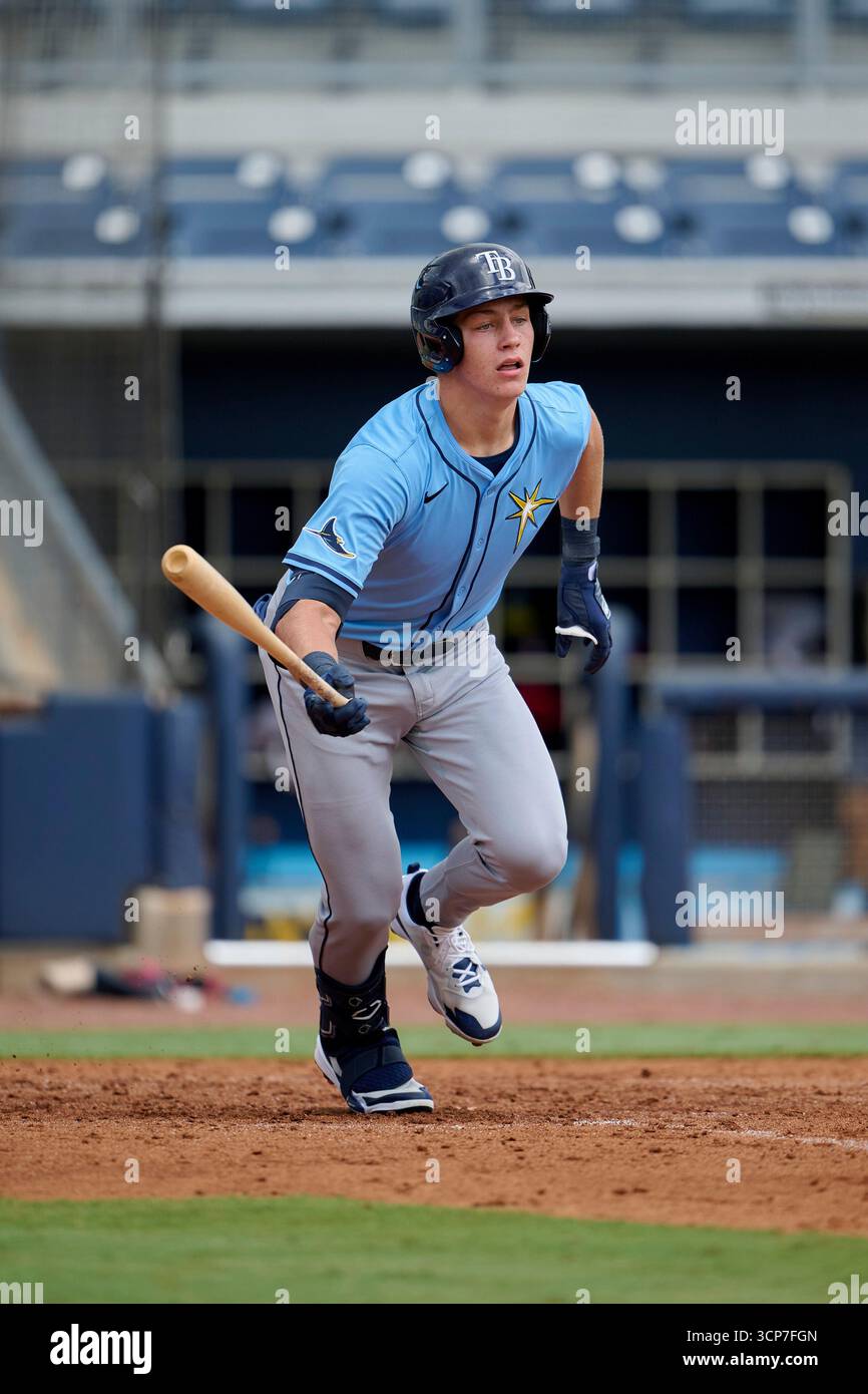 Tampa Bay Rays Taitn Gray (38) bats during an MiLB Bridge League ...