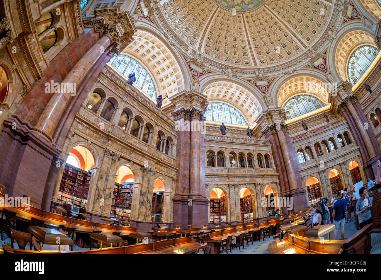 Jefferson Building Library Of Congress Main Reading Room Washington DC ...