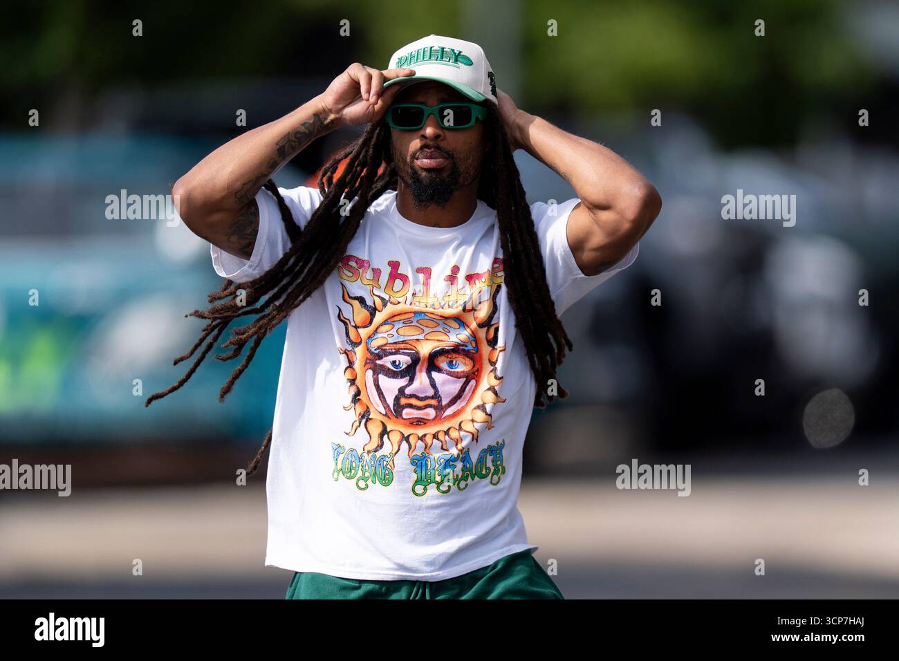 Philadelphia Eagles cornerback Parry Nickerson arrived at the stadium ...
